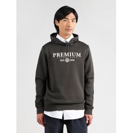 Jack & Jones Premium Sweatshirt 'JPRBLACHARLES' Herren Gr&ouml;&szlig;e M dunkelgr&uuml;n / wei&szlig;