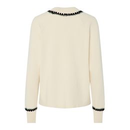 Y.A.S YAS Pullover 'YASATHENO' Damen Gr&ouml;&szlig;e XXL beige / schwarz