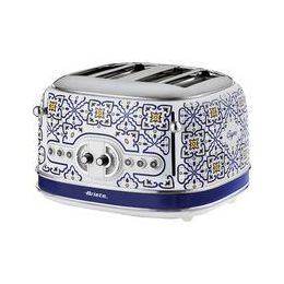Ariete 4-Schlitz-Toaster Capri wei&szlig;/mehrfarbig, 1.630 Watt, f&uuml;r 4 Scheiben Toast