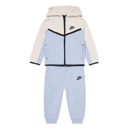 Nike Sportswear Jogginganzug 'TECH FLEECE' Jungen Größe 98 hellblau / schwarz / weiß