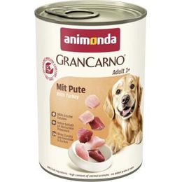 animonda GranCarno Original Nassfutter Hund Adult, Pute 24x400 g
