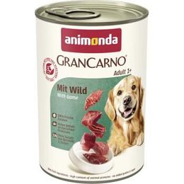 animonda GranCarno Original Nassfutter Hund Adult, Wild 24x400 g