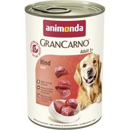 animonda GranCarno Original Nassfutter Hund Adult, Rind pur 24x400 g