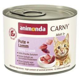 animonda Carny Nassfutter Katze Adult Pute und Lamm 24x200 g