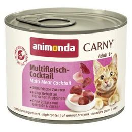 animonda Carny Nassfutter Katze Adult Multifleisch Cocktail 24x200 g