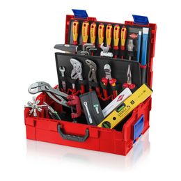 Knipex 00 21 19 LB S L-BOXX Sanitär 52-teilig aus Kunststoff mit Werkzeugen für Sanitärinstallation (445 mm Länge))