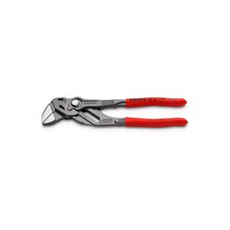 Knipex 86 01 180 Zangenschl&uuml;ssel Zange und Schraubenschl&uuml;ssel in einem Werkzeug mit rutschhemmendem Kunststoff &uuml;berzogen grau atramentiert 180 mm)