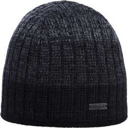 EISGLUT Griffina Merino Beanie Herren - schwarz - Gr. Einheitsgröße - Merinowolle/Polyacryl