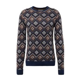 Blend Pullover Herren Gr&ouml;&szlig;e XXXL nachtblau / dunkelblau / cognac / wei&szlig;