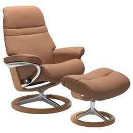 stressless "Sunrise" Relaxsessel mit Hocker, mit Signature Base, Gr&ouml;&szlig;e S, Gestell Eiche