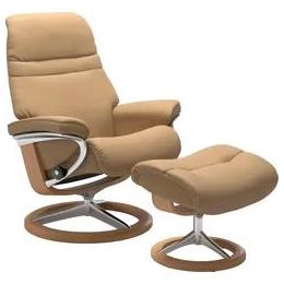stressless "Sunrise" Relaxsessel mit Hocker, mit Signature Base, Gr&ouml;&szlig;e S, Gestell Eiche