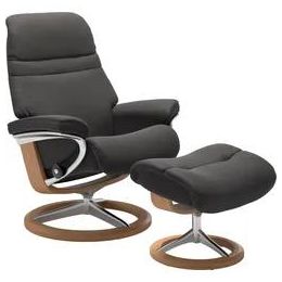 stressless "Sunrise" Relaxsessel mit Hocker, mit Signature Base, Gr&ouml;&szlig;e S, Gestell Eiche