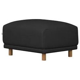Hocker OTTO HOME "Maroon", schwarz, B:79cm H:48cm T:63cm, 89% Polyester/9% Rayon/3% Nylon, Hocker, Polsterhocker