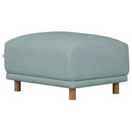 Hocker OTTO HOME "Maroon", blau (petrol), B:79cm H:48cm T:63cm, 89% Polyester/9% Rayon/3% Nylon, Hocker, Polsterhocker
