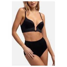 B&uuml;gel-BH Dorina "Sublime Sculpt", Damen, Gr. 75, Cup A, schwarz, Obermaterial: 73% Polyamid, 16% Elasthan, 11% Polyester, unifarben, BHs B&uuml;gel-BH, mit vorgeformten Cups, extra tiefer Ausschnitt