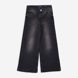 Scotch & Soda Schwarze Wide Leg Jeans