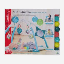 infantino 3-in-1-Jumbo-Aktivitätsmatte und Bällebad 55,8x81,2cm