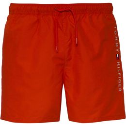 Tommy Hilfiger Medium Drawstring Badehose Herren - orange - Gr. L