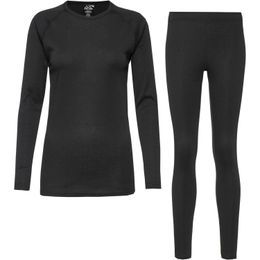 8848 Outdoor Thermo Wäscheset Damen - schwarz - Gr. XS - Polyester