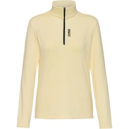 COLMAR Fleeceshirt Damen - gelb - Gr. L - Polyester/Elastan