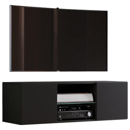Vcm TV M&ouml;bel Wandboard Lowboard h&auml;ngend Ma&szlig;e H. 40 x B. 95 x T. 36 cm Wandschrank - Jusa