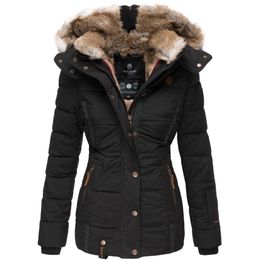 Marikoo Damen Stylischer Winterjacke Steppjacke Mit Gro&szlig;er Kapuze Nekoo