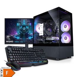 Weinhaus Markus Kiebel PC Set Gaming mit 27 Zoll TFT Invader XS V AMD Ryzen 7 5700X, 32GB DDR4, NVIDIA RTX 5060 8 GB, 1TB SSD, WLAN, Windows 11