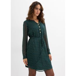 bonprix 2-in-1 Umstands- und Stillkleid aus Chiffon, gr&uuml;n, Gr.44, Elegantes Blusenkleid f&uuml;r die Schwangerschaft und danach