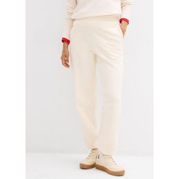 bonprix Sweathose aus reiner Baumwolle, beige, 100% Baumwolle