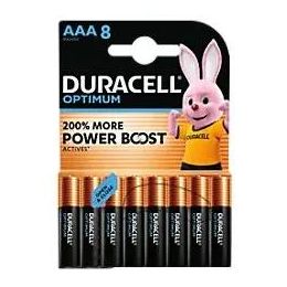 Duracell Batterien Optimum AAA LR03 Alkali 1.5 V 8 St&uuml;ck