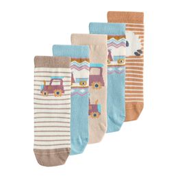 next Socken Jungen Gr&ouml;&szlig;e 16/18.5 beige / hellblau / hellbraun / mischfarben
