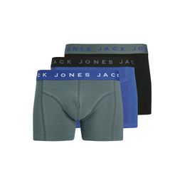 Jack & Jones Jack & Jones Boxershorts 'JACBENNETT' Herren Gr&ouml;&szlig;e XXL blau / grau / schwarz
