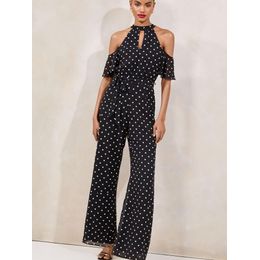 Lipsy Jumpsuit Damen Gr&ouml;&szlig;e XS schwarz / wei&szlig;