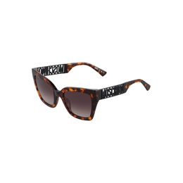 Moschino Sonnenbrille Herren Gr&ouml;&szlig;e 53 kastanienbraun / dunkelbraun / orange