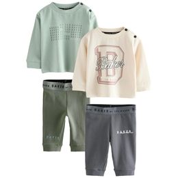 Baker By Ted Baker Set Jungen Gr&ouml;&szlig;e 68 creme / basaltgrau / mint / dunkelgr&uuml;n