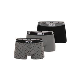 BOSS Boxershorts 'Power' Herren Gr&ouml;&szlig;e S grau / schwarz / wei&szlig;