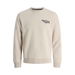 Jj Rebel Sweatshirt 'JREBKIM' Herren Gr&ouml;&szlig;e XXL beige / dunkelblau