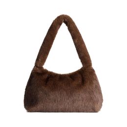 Bershka Schultertasche Damen Gr&ouml;&szlig;e One Size braun