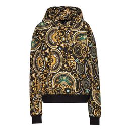 19V69 Italia Sweatshirt 'Kara New Baroque' Damen Gr&ouml;&szlig;e XXL goldgelb / smaragd / schwarz