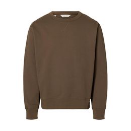 Selected Sweatshirt 'SLHLUKE' Herren Gr&ouml;&szlig;e XL schoko