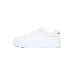 Tommy Hilfiger Sneaker Damen Gr&ouml;&szlig;e 37 gold / wei&szlig; Sommerschuhe