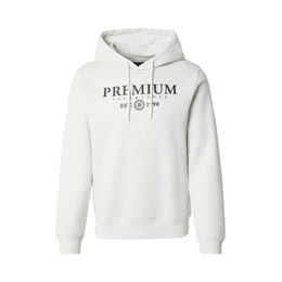 Jack & Jones Premium Sweatshirt 'CHARLES' Herren Gr&ouml;&szlig;e L schwarz / wei&szlig;meliert
