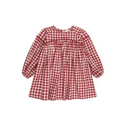 Lil'atelier Kleid 'NMFRIO' M&auml;dchen Gr&ouml;&szlig;e 104 rot / wei&szlig;