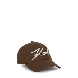 K by KARL LAGERFELD Karl Lagerfeld Cap Damen Gr&ouml;&szlig;e 55/60 braun / wei&szlig;