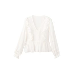 MANGO TEEN Bluse Damen Gr&ouml;&szlig;e XS offwhite