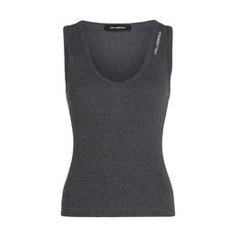 K by KARL LAGERFELD Karl Lagerfeld Top Damen Gr&ouml;&szlig;e L dunkelgrau