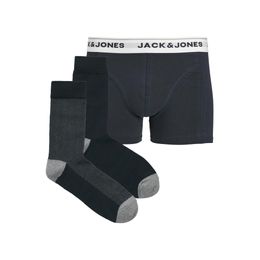 Jack & Jones Jack & Jones Set: Boxershorts und Socken 'JACORDINARY' Herren Gr&ouml;&szlig;e M navy / graumeliert