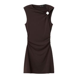 Mango Kleid Damen Größe 36 dunkelbraun Winterkleid