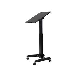 Höhenverstellbarer Tisch Sun-flex Easydesk Pro, Monosäulen-Beistelltisch, schwarz kaiserkraft