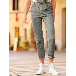 Heine Damen Hose, Gr&uuml;n, Gr. 46, 7/8-Hose, Material: Baumwolle